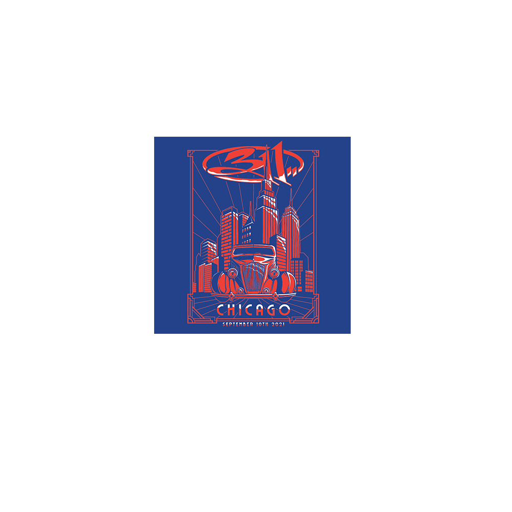 Chicago, IL Event Sticker 2021 Tour - 311 Official Store
