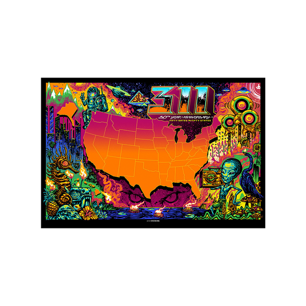 2020 - State Tour Map Poster - 311 Official Store