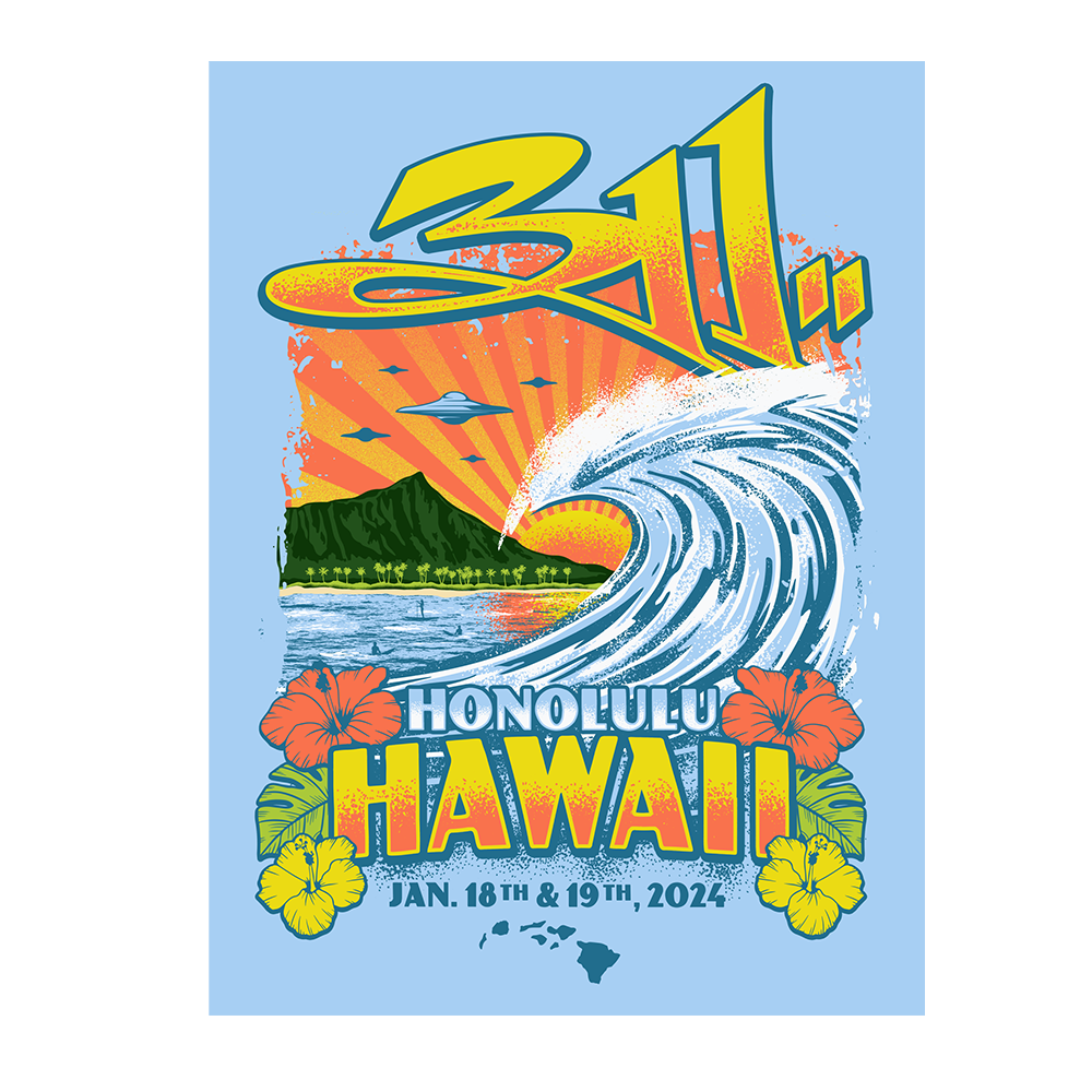 311 2024 Hawaii Event Sticker - 311 Official Store